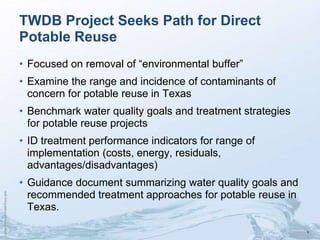 Direct, Indirect, and Potable Reuse Panel | PPTX
