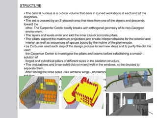 Carpenter Centre for visual arts - LE CORBUSIER | PPTX