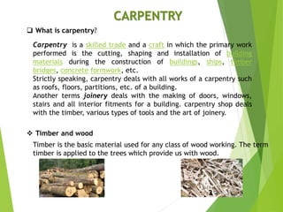Carpentry | PDF