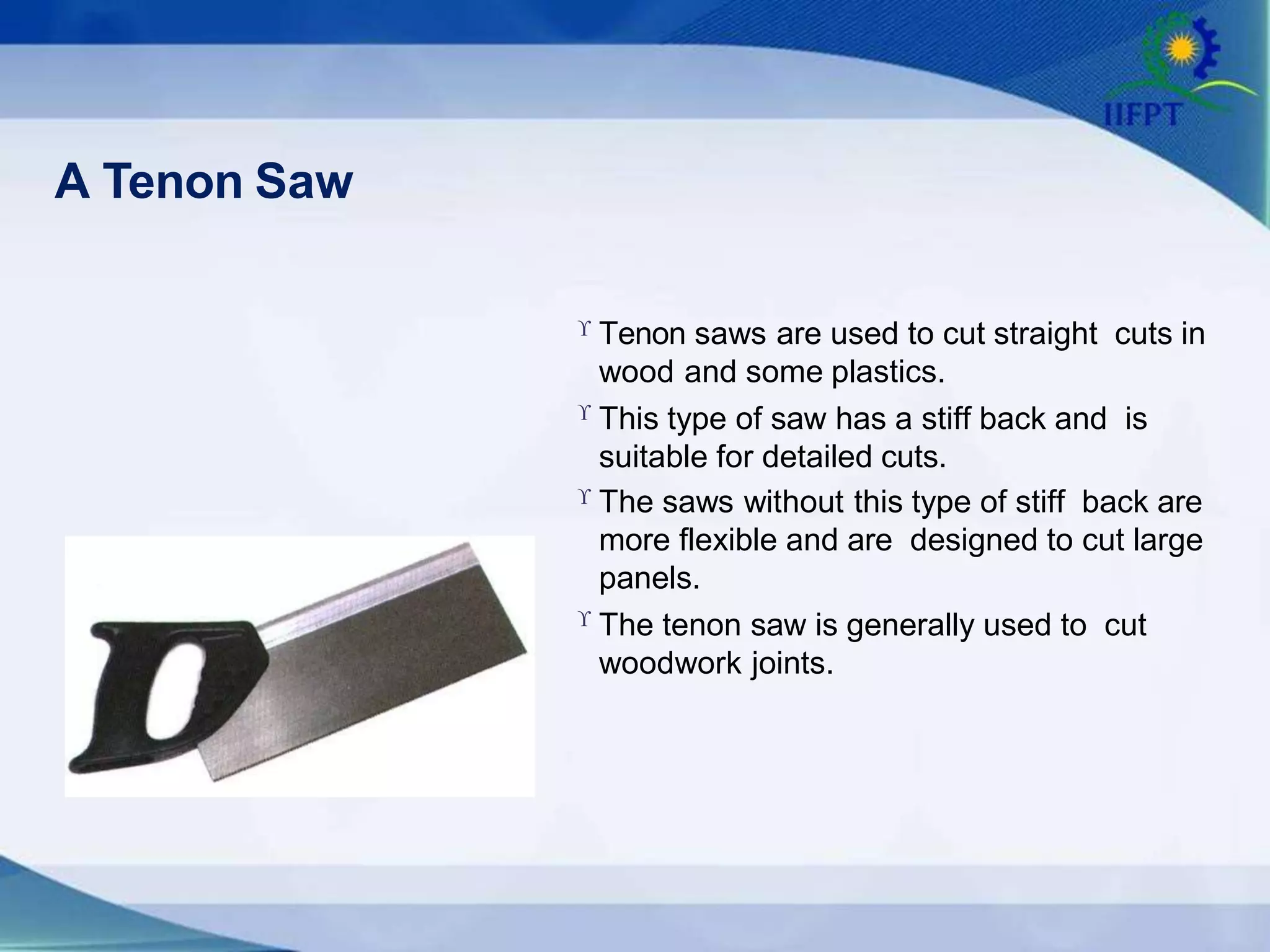 Carpentry (Workshop Technology) Tools and Joints (engineering) | PPTX