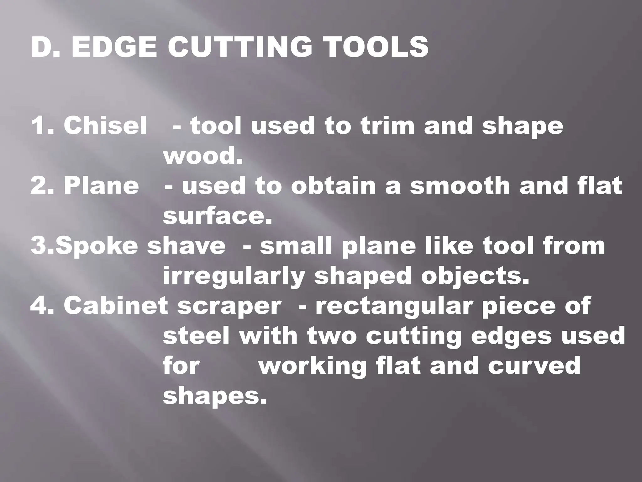 CARPENTRY.SLIDESHW power point technology | PPTX