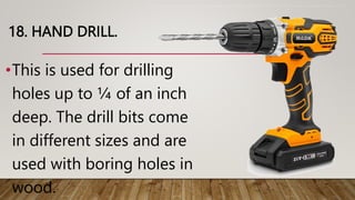 CARPENTRY.pptx grade 8 exploratory topic | PPTX