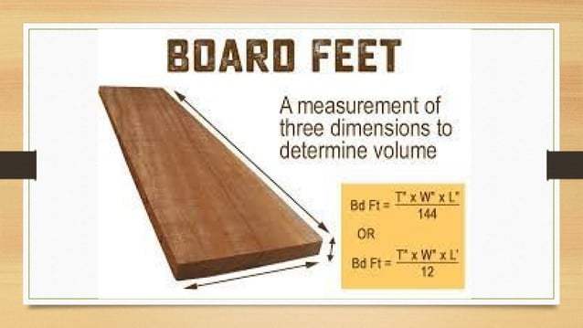 CARPENTRY-8.pptx-12 Board foot computation | PPTX