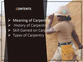 carpentry-ppt-introduction.pptx | Woodworking | Arts and Crafts