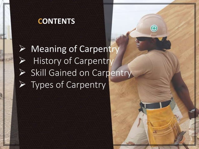 carpentry-ppt-introduction.pptx | Woodworking | Arts and Crafts