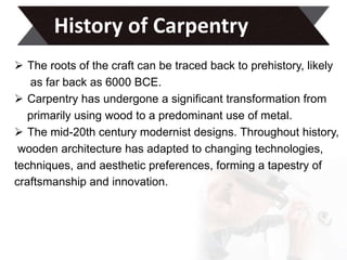 carpentry-ppt-introduction.pptx | Woodworking | Arts and Crafts