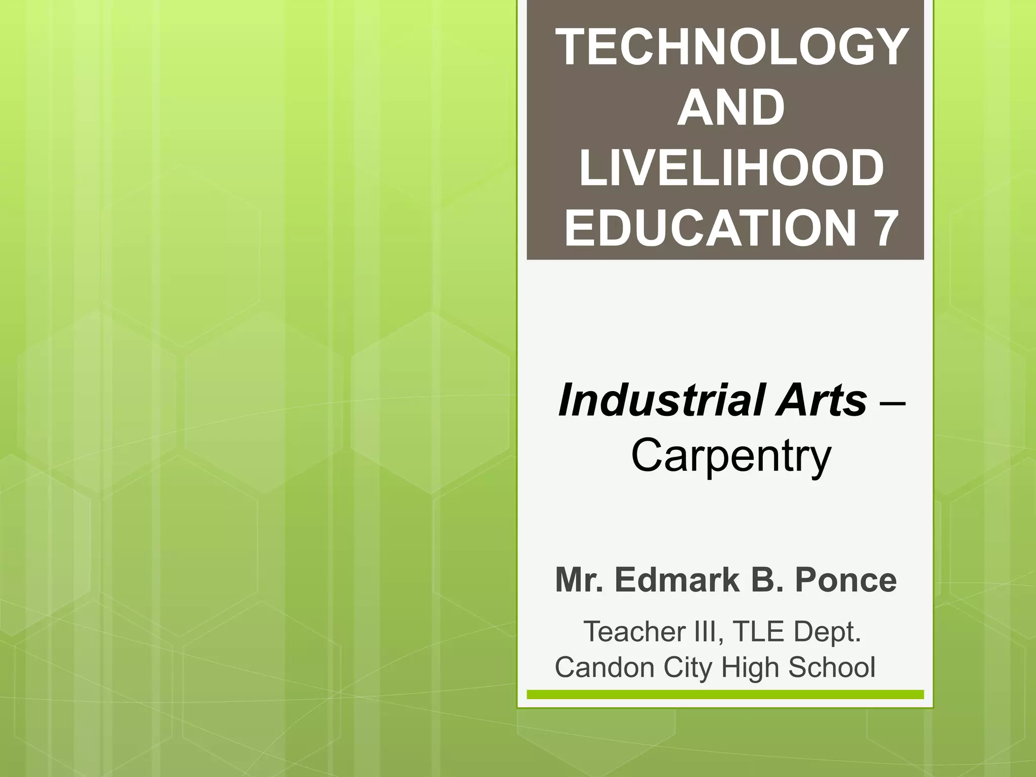 Carpentry 7. Interpreting Technical Drawings and Plans.pptx