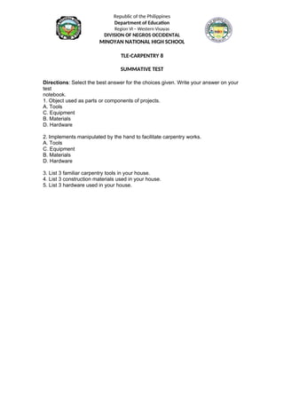 TLE CARPENTRY GRADE 8 ACTIVITY SHEETS.docx