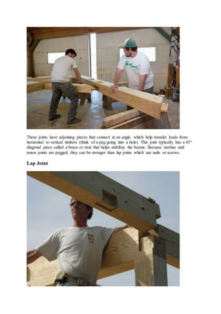 carpentry joints.docx | Woodworking | Arts and Crafts