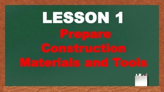 CARPENTRY LESSON industrial arts one pptx | PPTX