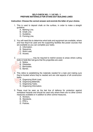 CARPENTRY NC II - CBLM | PDF