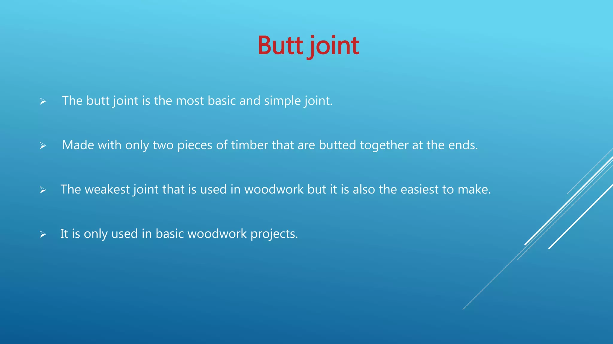 butt joint | PPTX