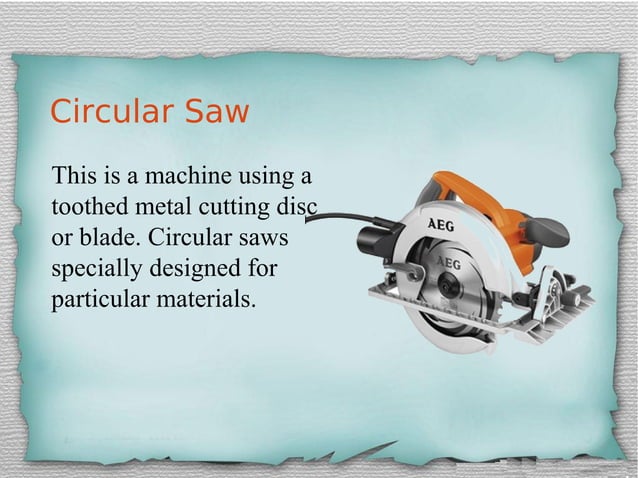 Basic Hand Tools for Carpentry Work | PPT