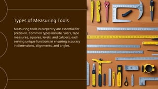 Carpentry Tools.pptx Grade 9- Carpentry. | PPTX