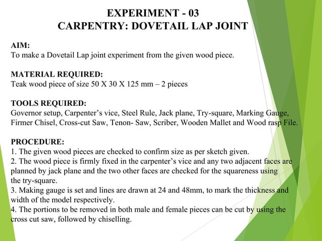 Carpentry updated ppt | PPTX