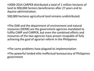 CARPER AND THE future of agrarian reform in the Philippines-WPS Office.pptx