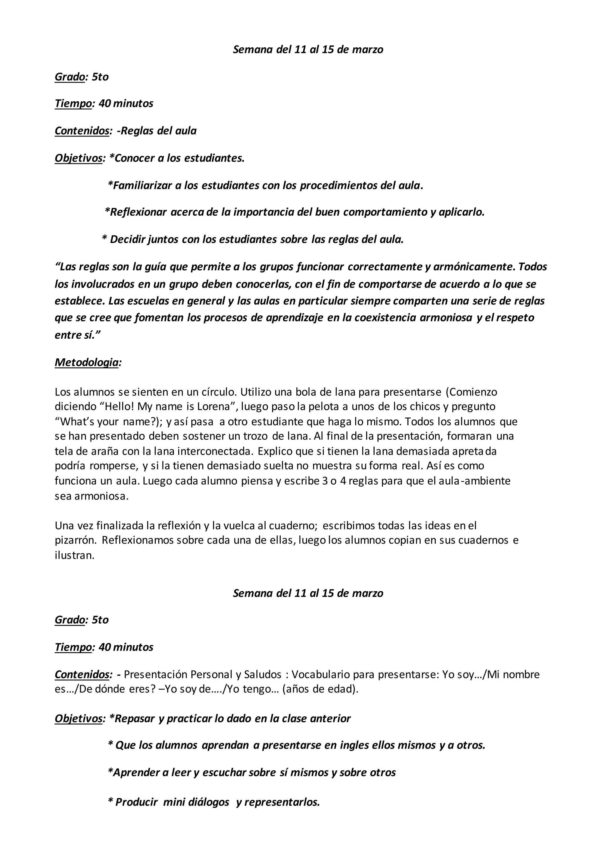 Carpeta didactica de 5to grado | DOCX | Educational Assessment | Education