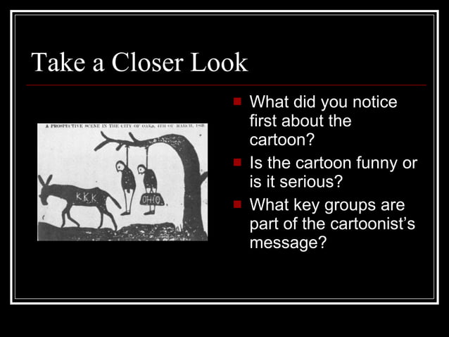 Carpetbaggers: Political Cartoons of Reconstruction | PPT