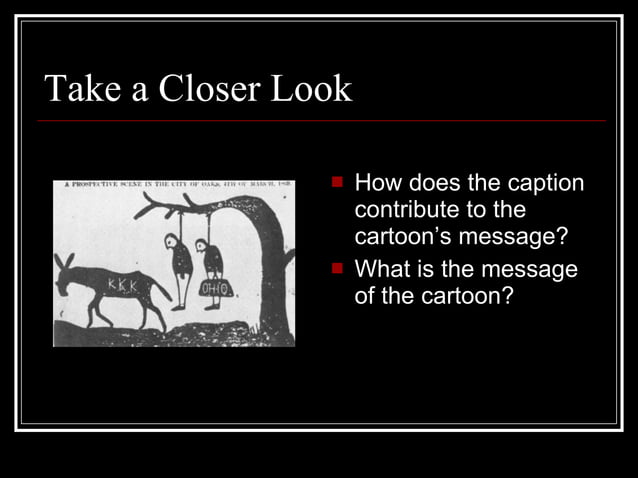 Carpetbaggers: Political Cartoons of Reconstruction | PPT