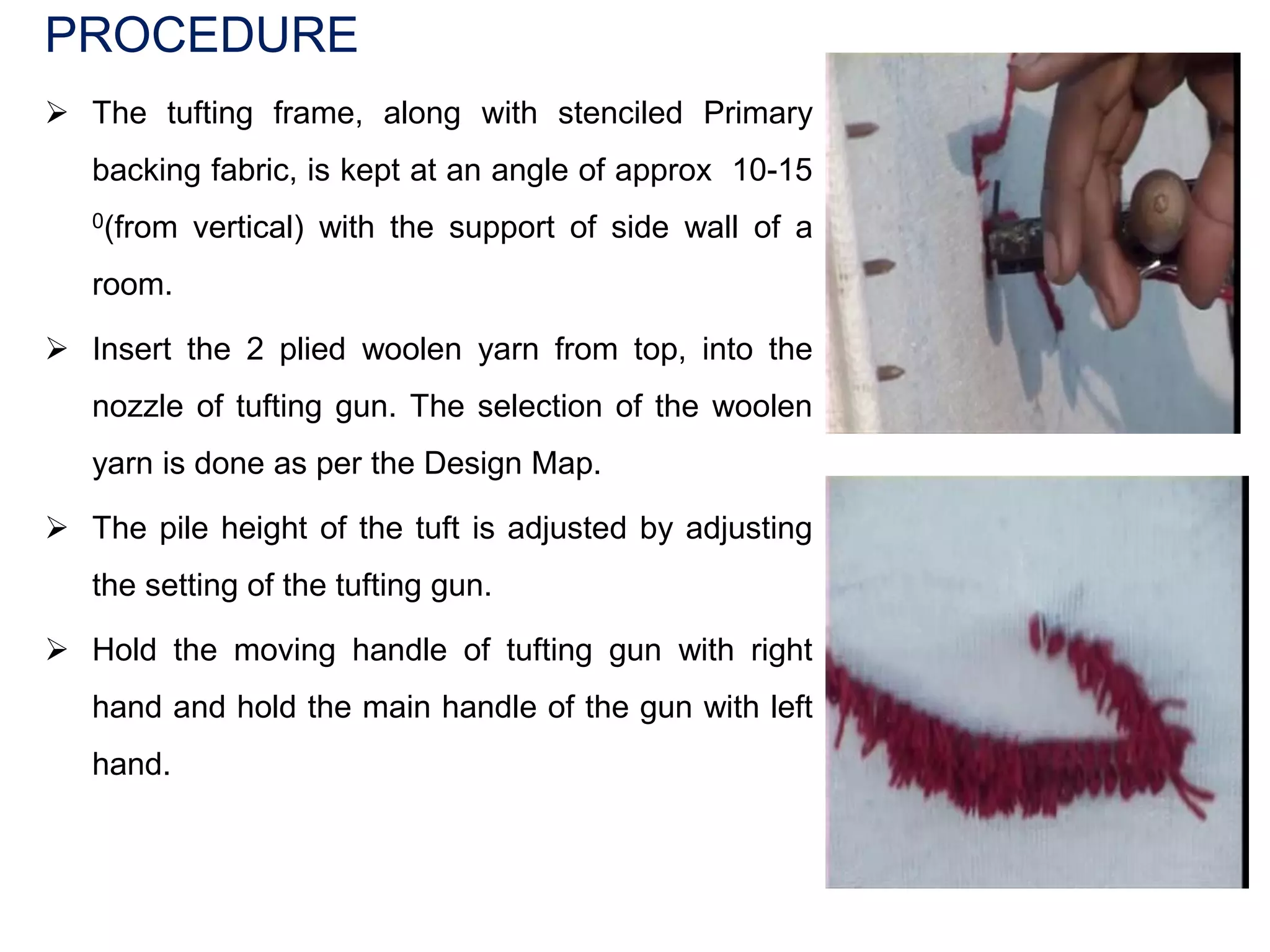 Basic of Carpet Manufacturing Process by MPD | PDF
