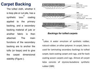 Basic of Carpet Manufacturing Process by MPD | PDF