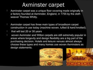 Carpets | PPT