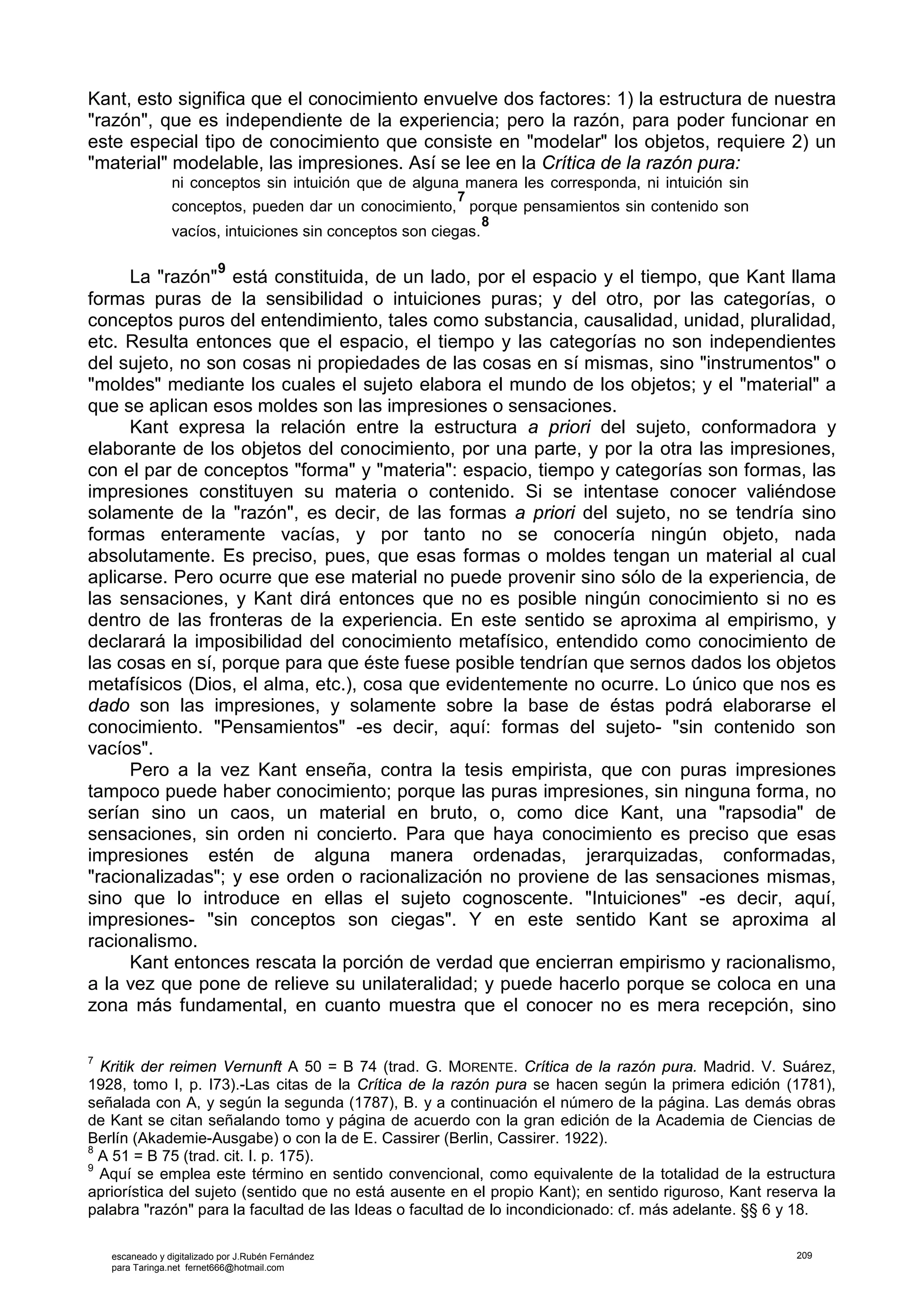 Carpio,adolfo principios de filosofia - kant | PDF