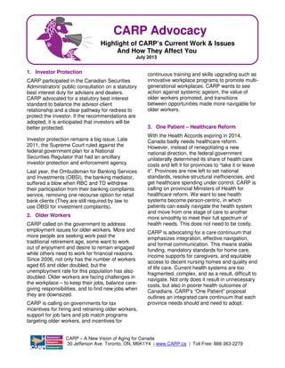 Carp issue highlights July 2013 | PDF