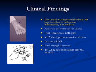 Carpometacarpal ( C) | PPT