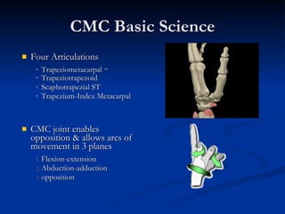 Carpometacarpal ( C) | PPT