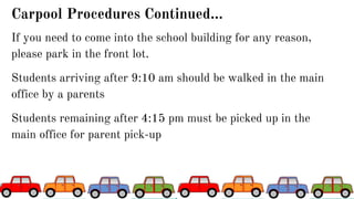 BRES Carpool Procedures | PPT