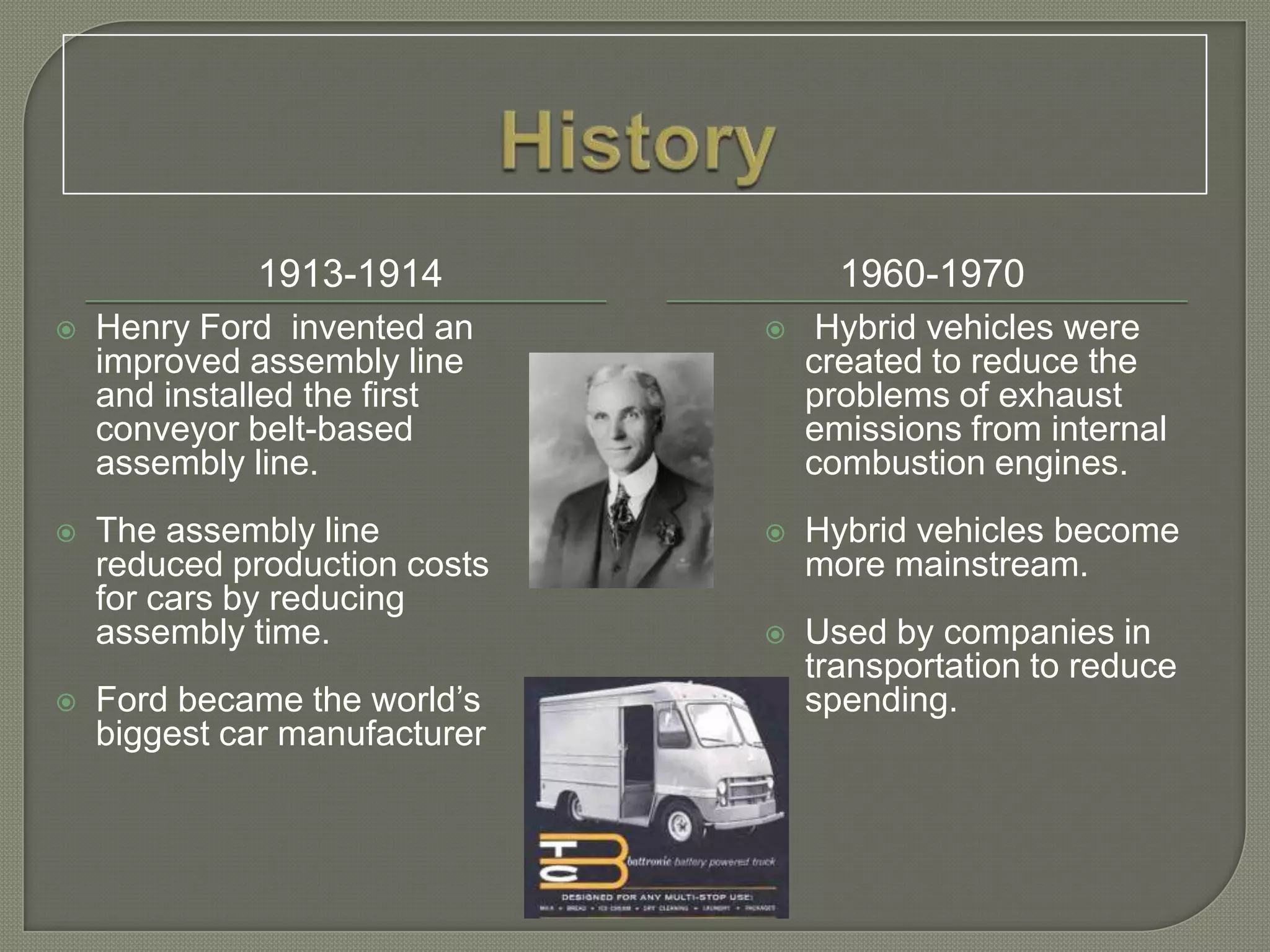Evolution of a Product:Car | PPTX