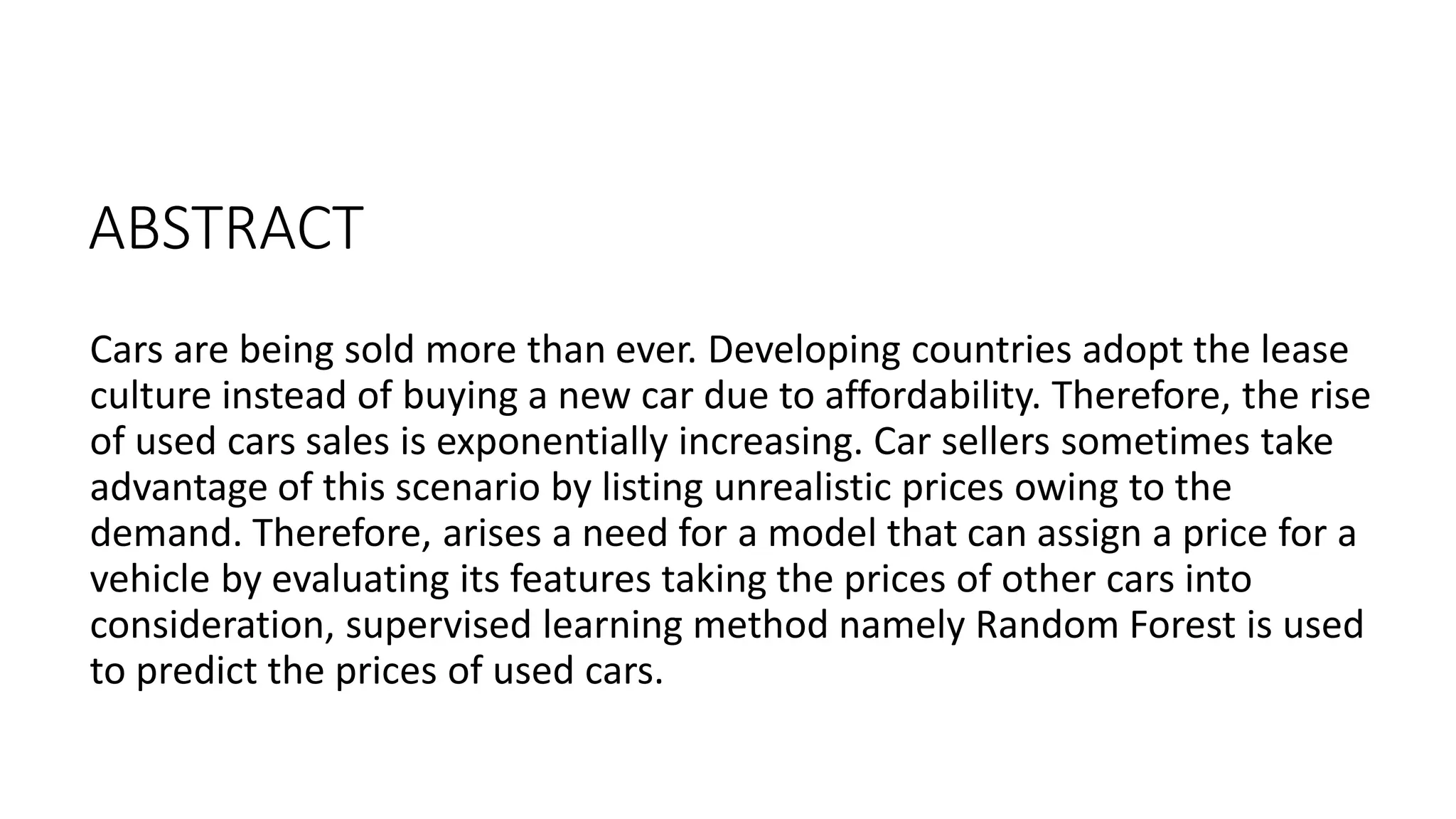 Car pricing prediction ppt.pptx ppt car study | PPT