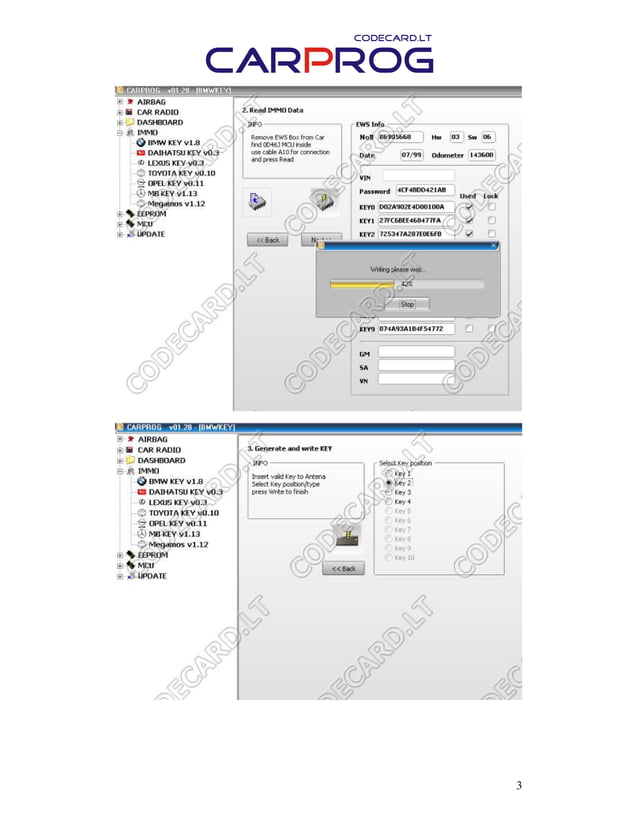 Carprog bmw key programmer manual | PDF | Auto Technology | Automotive