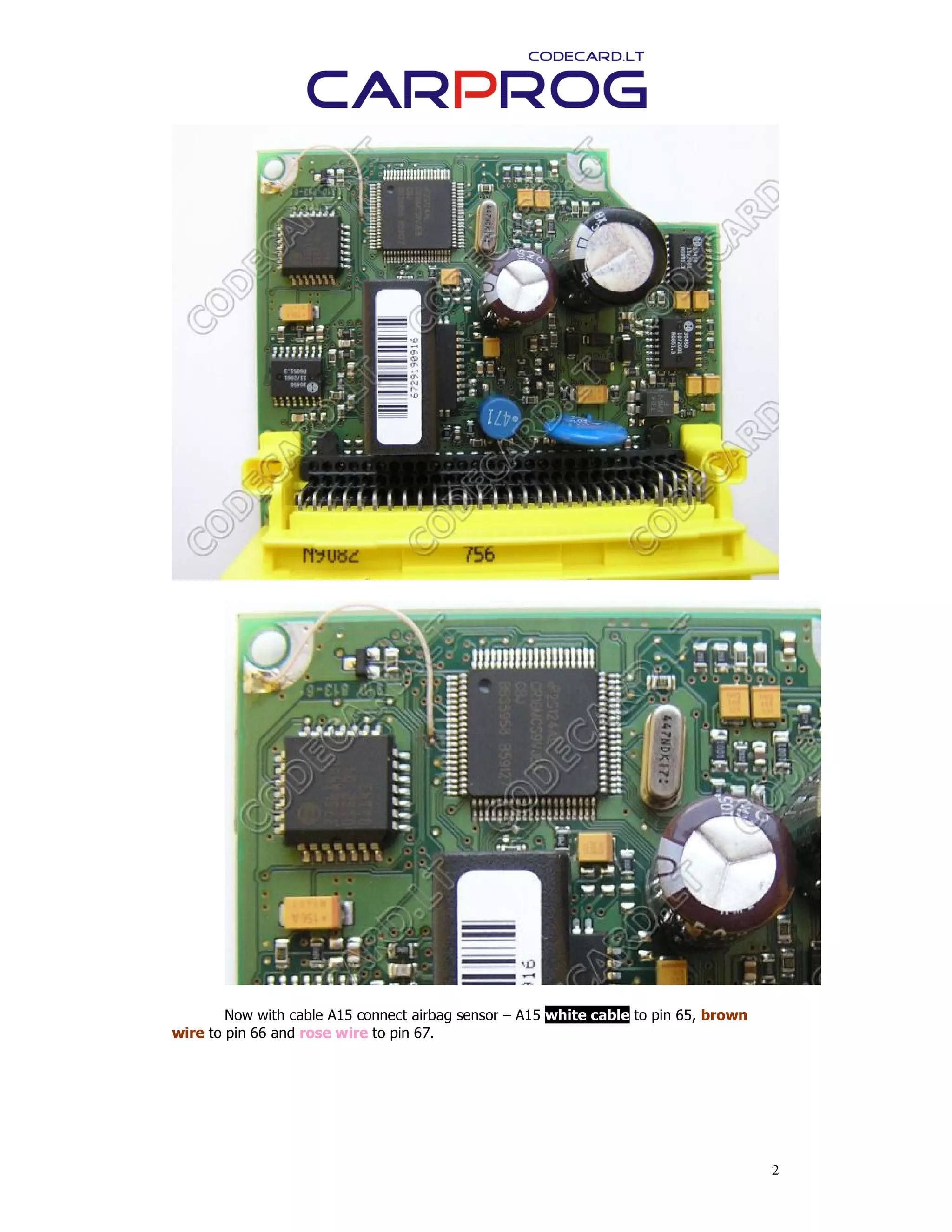 Carprog cr16 airbag manual | PDF