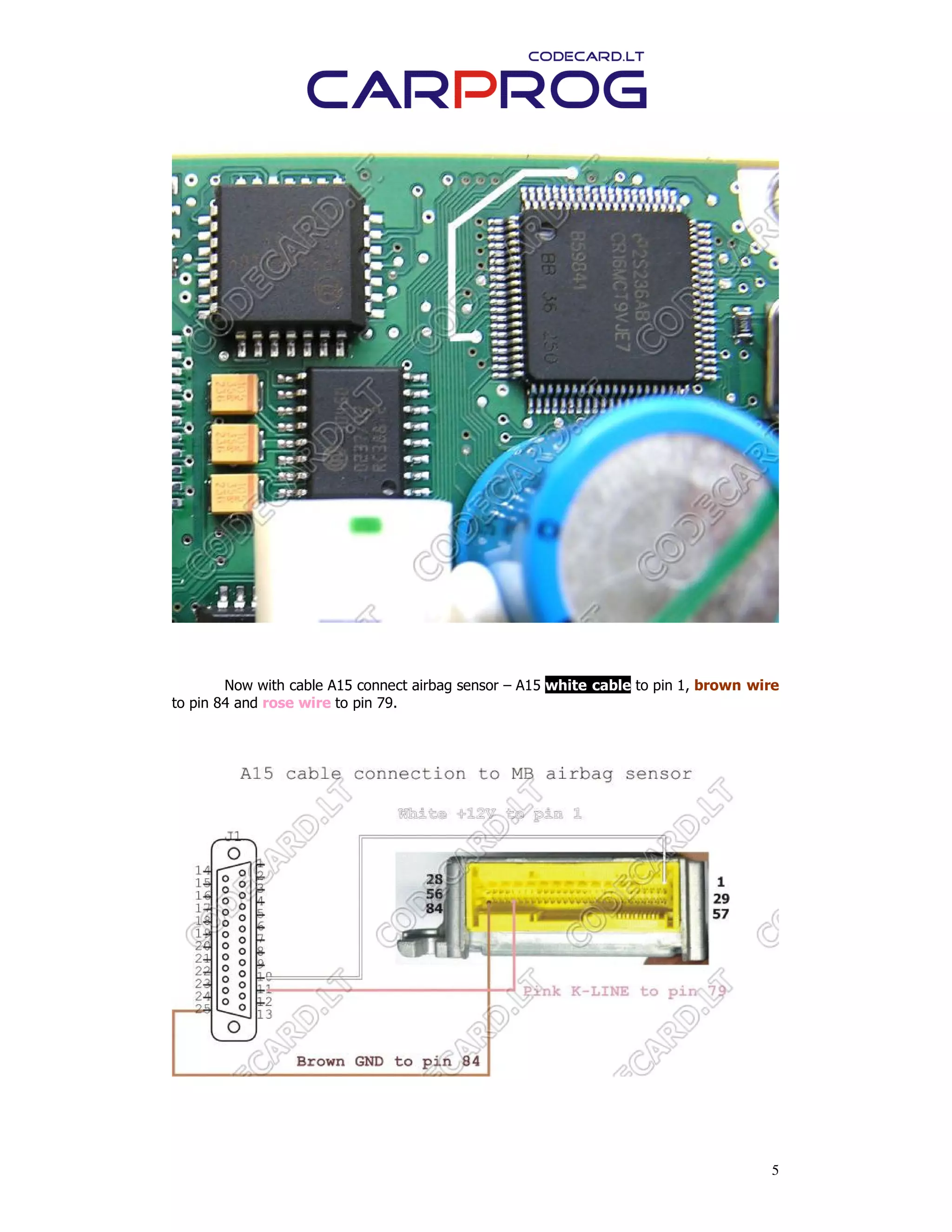 Carprog cr16 airbag manual | PDF