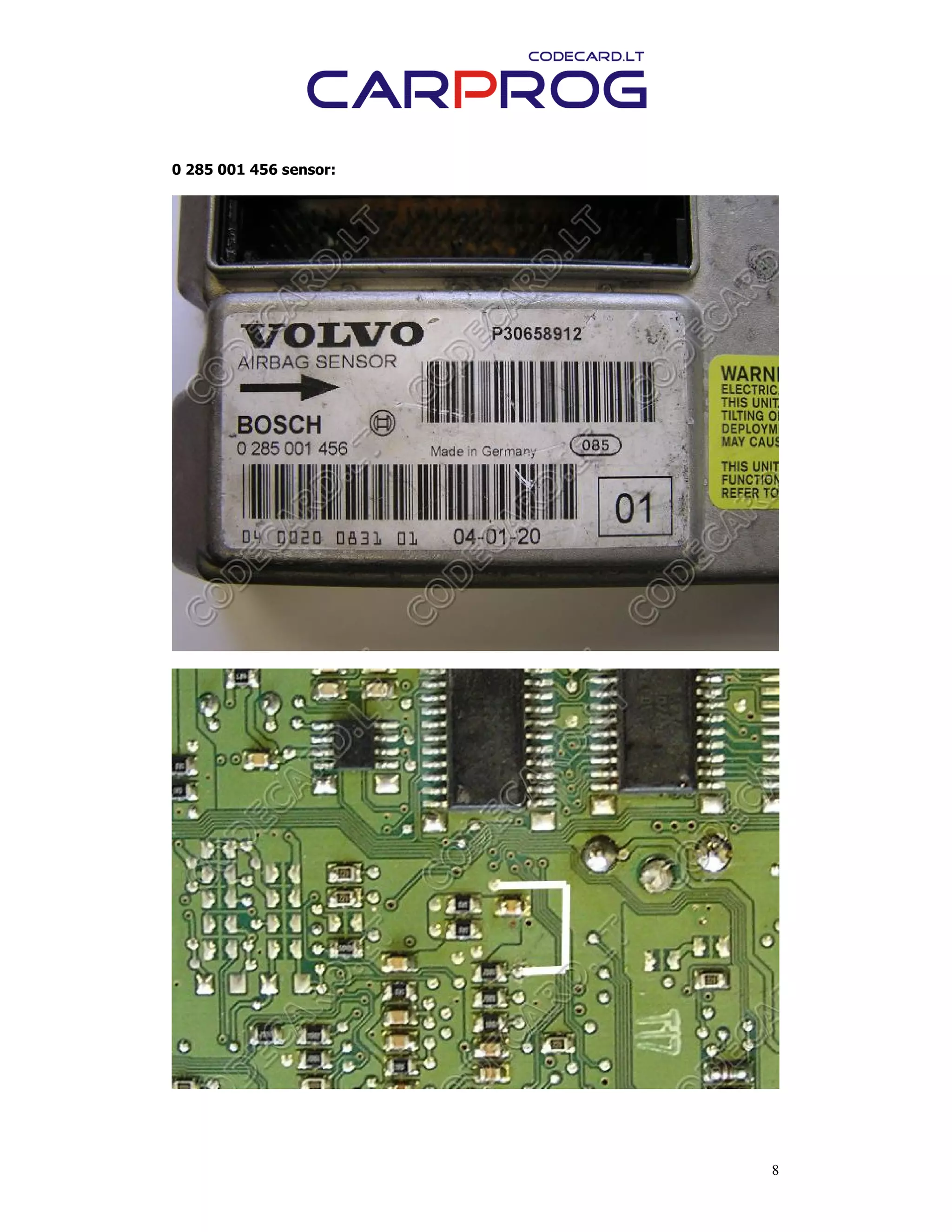 Carprog cr16 airbag manual | PDF