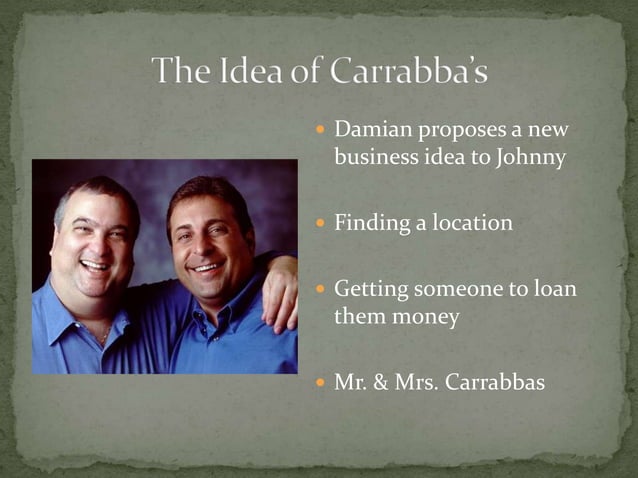Carrabba’s italian grill, Management Principles | PPTX | Food & Drink