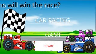 Car Racing Games Template for active learning | PPTX