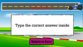 Car Racing Games Template for active learning | PPTX