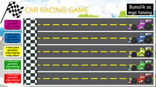Car Racing Games Template powerpoint for Educational Purposes | PPTX