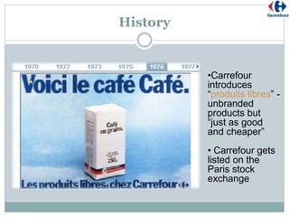 Carrefour history and retail | PPT