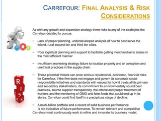 Carrefour in China: Strategic analysis & Competitive Sustainability | PPTX