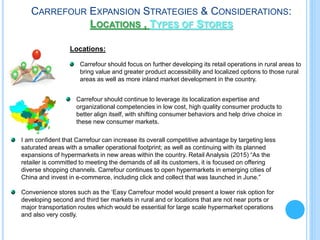 Carrefour in China: Strategic analysis & Competitive Sustainability | PPTX