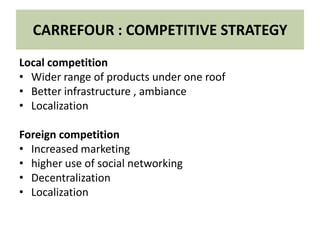 Entry strategy of carrefour in India | PPTX