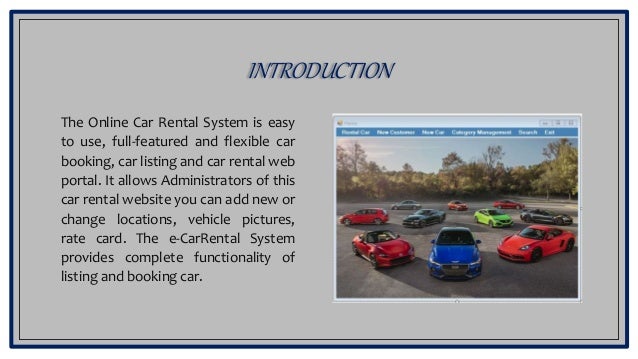 Car Rental Management Project AWP | PPT