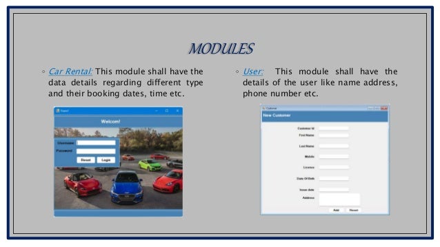 Car Rental Management Project AWP | PPT
