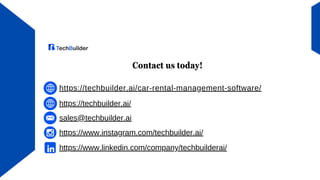 Car Rental Management Software: Streamlining Operations and Enhancing Efficiency | PPT