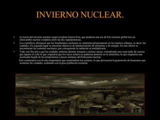 Carrera Nuclear Y De Armamentos | PPT