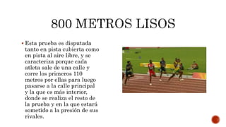 Carreras de Fondo y Medio Fondo | PPTX